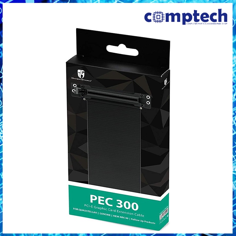 Deepcool PEC300 - PCI-E x16 Black Extended Ribbon Riser Cable | Shopee ...