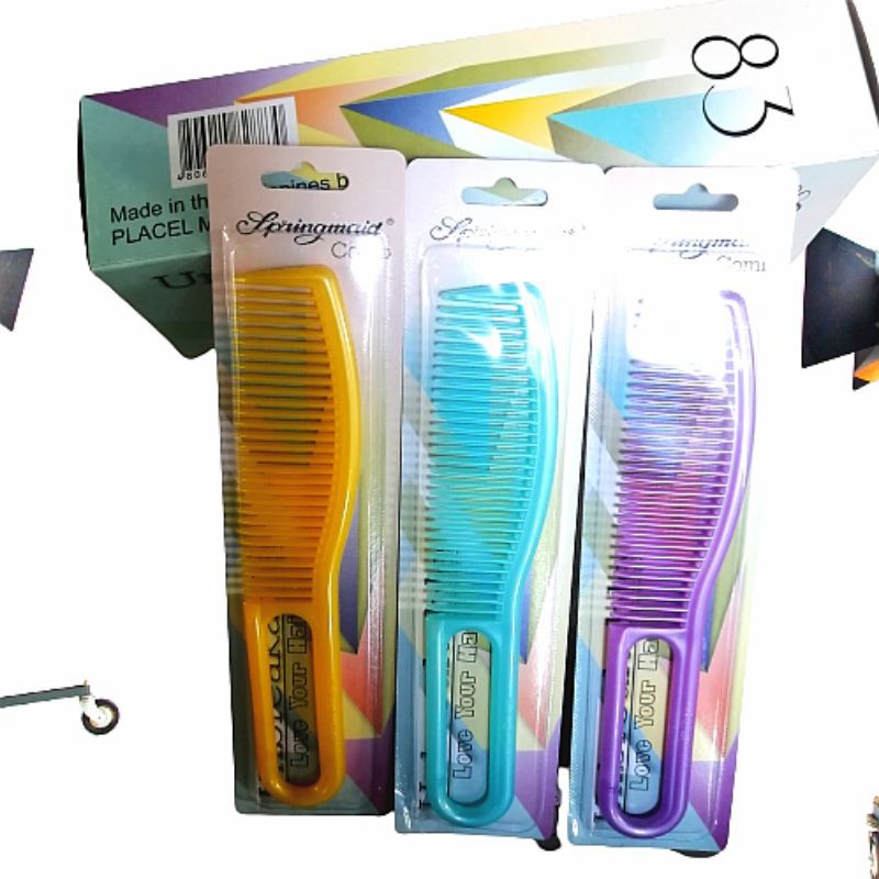 12pcs Springmaid Plastic HairComb 1box each hair comb COMBS SUKLAY ...
