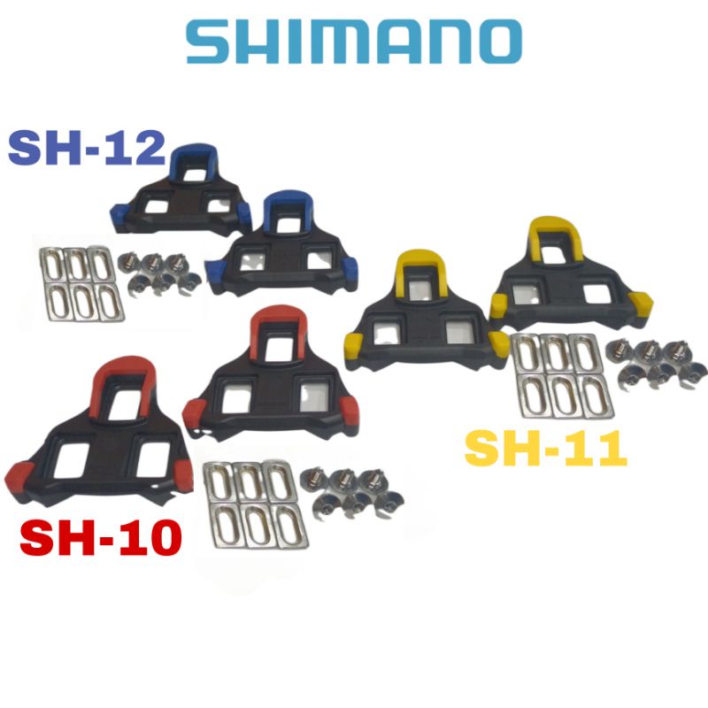 Shimano SM-SH10/SH11/H12 Cleats attachment, Cleat set 2/6 degree float, SPD-SL Road bike pedal ...