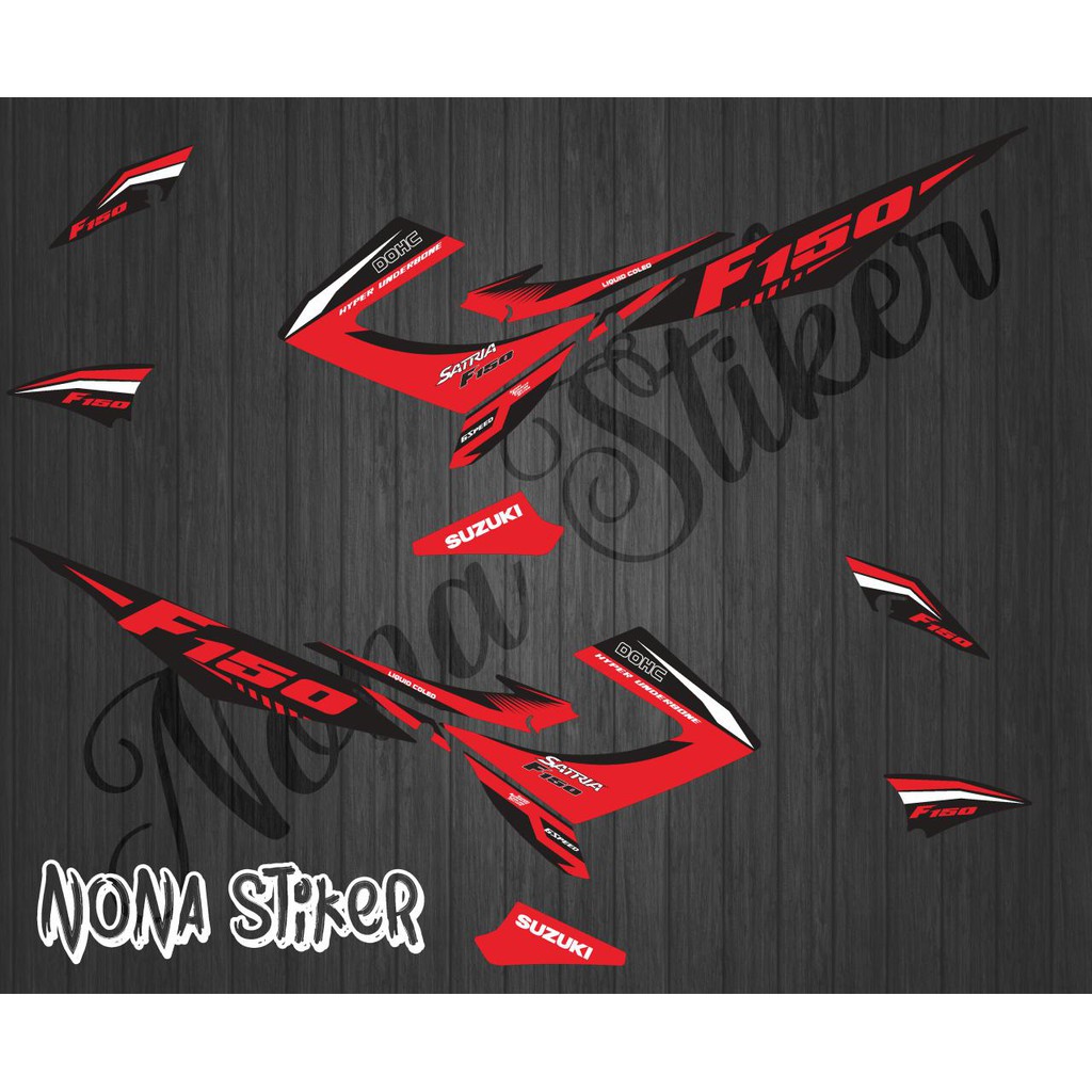 Satria FU FACELIFT F150 STRIPING DECAL Sticker | Shopee Philippines