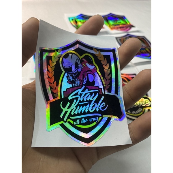 Takbo Stickers / Rider Hologram Stickers |Stay Humble, Takbong Handsome ...