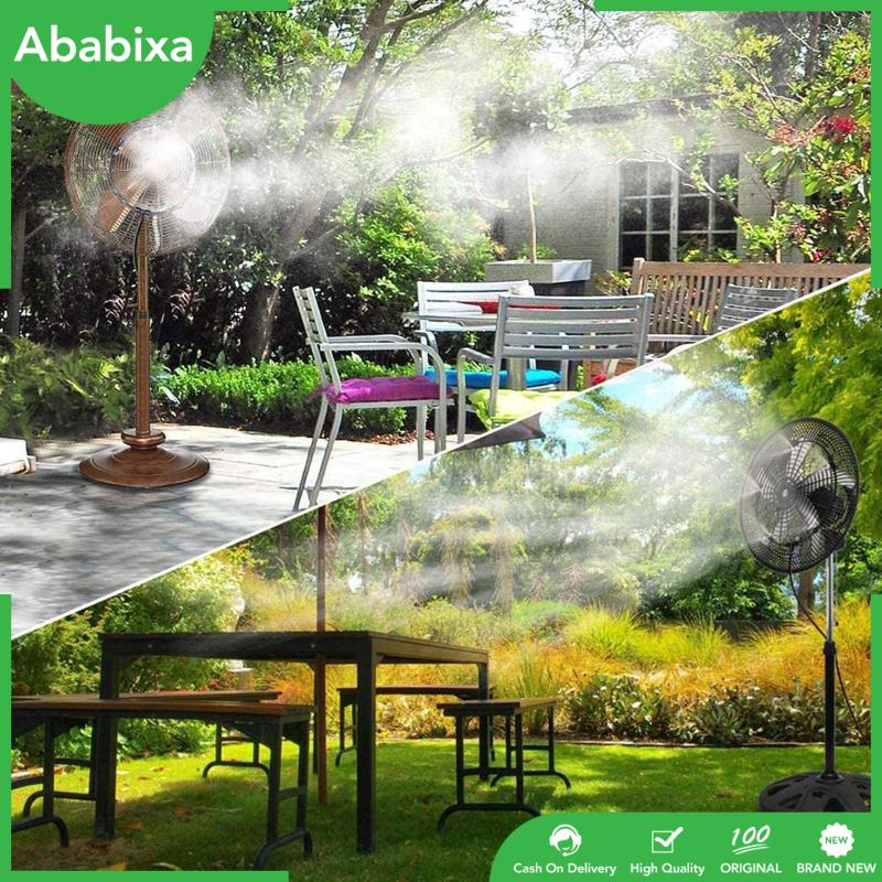Fan Misting Outdoor Fan Misting Cooling System with 5 Brass Mist ...