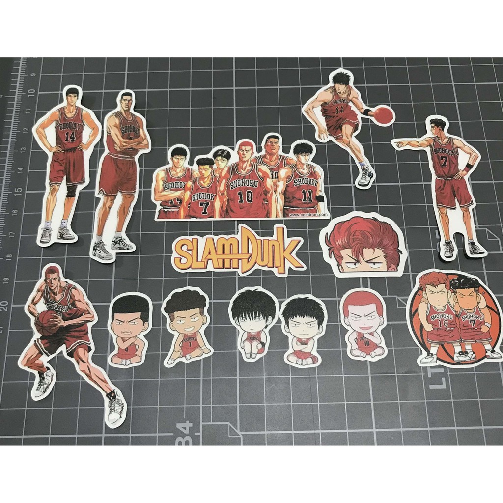 Slam Dunk Anime Sticker Pack 14 pcs/set | Shopee Philippines