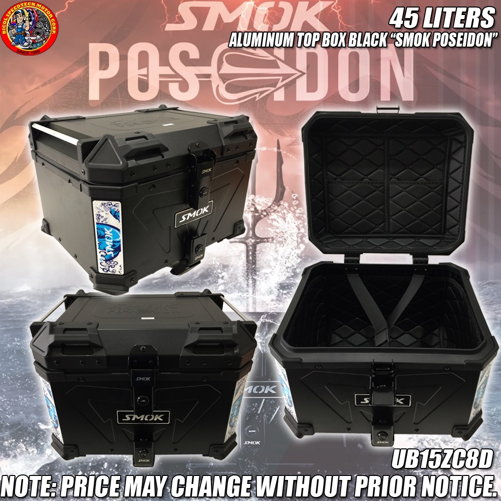 SMOK 45LITERS ALUMINUM TOP BOX BLACK "SMOK POSEIDON" (UB15ZC8D ...