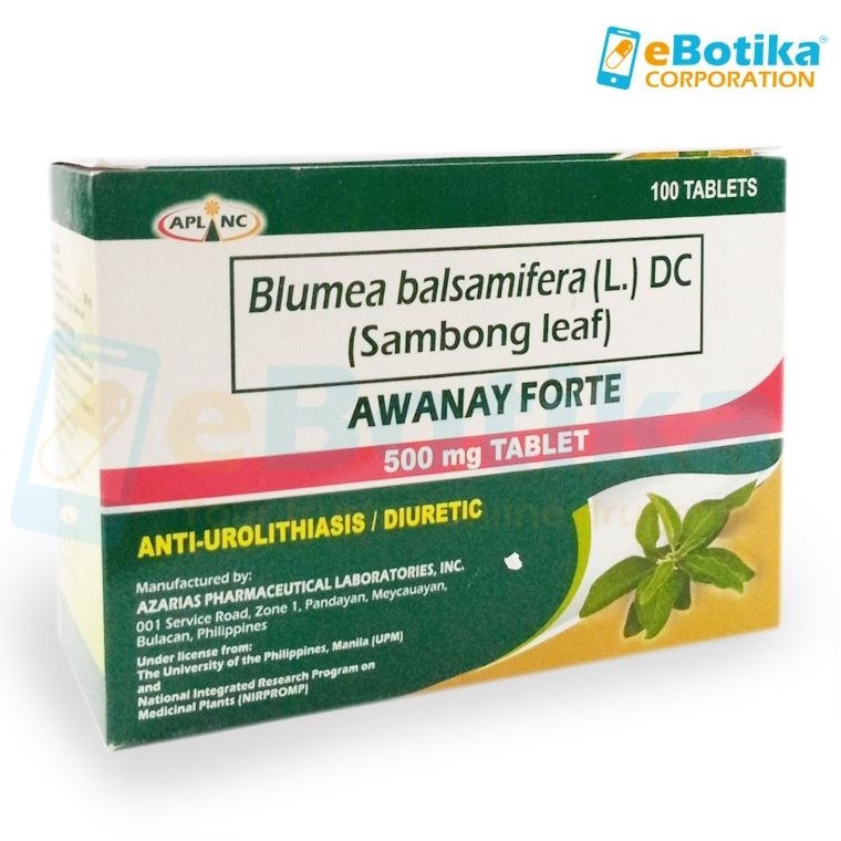 Sambong Leaf ( Awanay Forte) Herbal Medicine Diuretic 500mg (100pcs/per ... Sambong Leaf ( Awanay Forte) Herbal Medicine Diuretic 500mg (100pcs/per ...