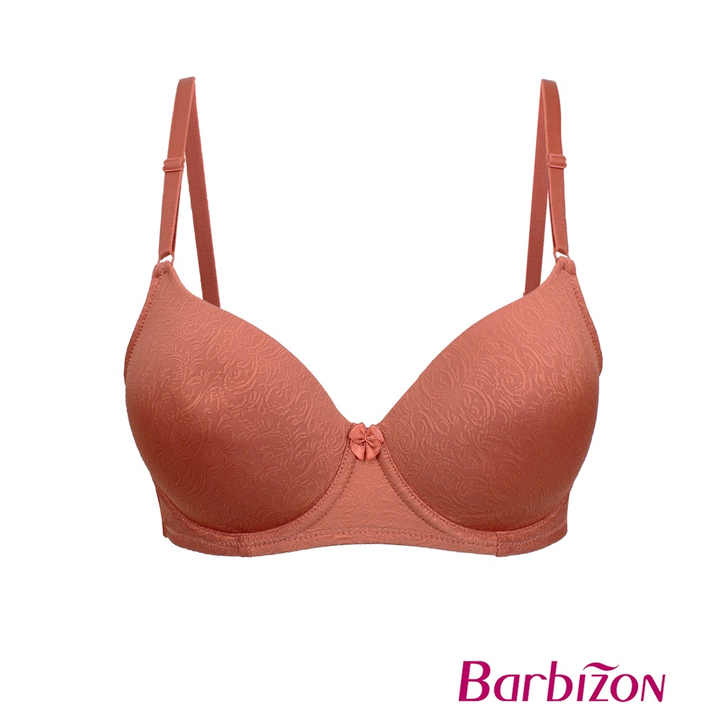 Barbizon Rustic Vintage Jacquard Full Cup Bra with Underwire Women ...
