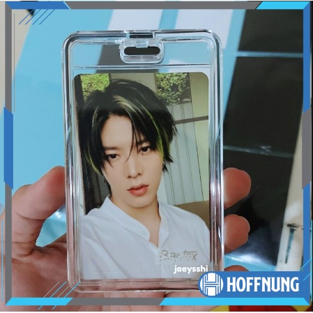 Card Holder Acrylic Transparent Badge ID Card Casing Photocard Acrylic ...