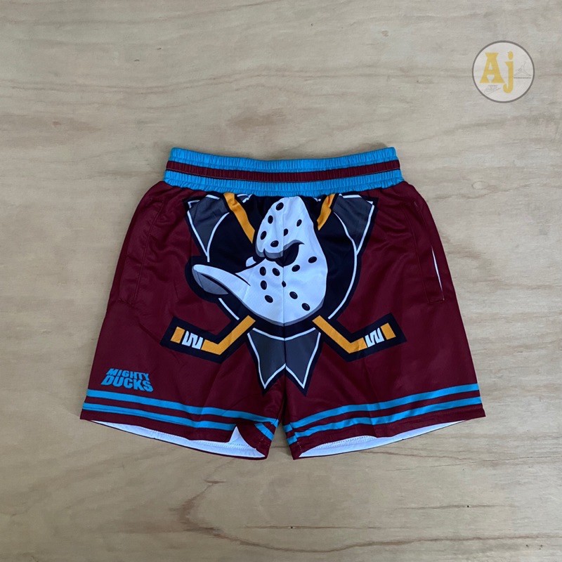 mighty ducks jersey shorts full sublimation mens streetwear casual ...