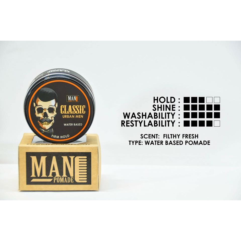 Classic Man Pomade Water Based Pomade | Shopee Philippines