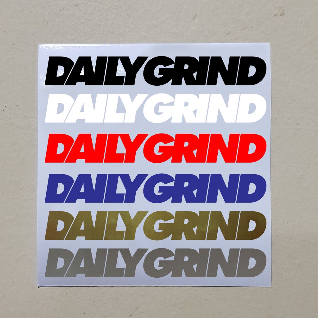 Daily Grind Logo- Vinyl Cutouts | Shopee Philippines