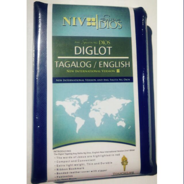 NIV Bible Diglot Tagalog-English with zipper | Shopee Philippines