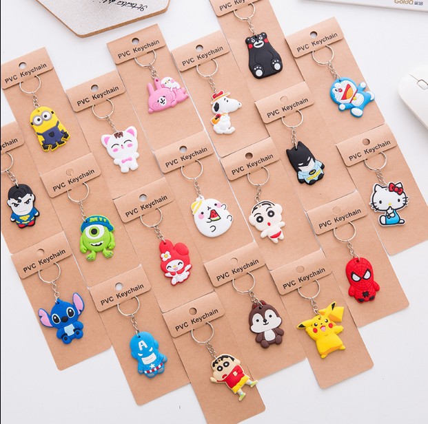 1PCS Key Ring Cartoon Keychains Keyfob Portable Party Keychain Free ...