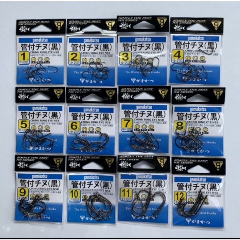 Original GAMAKATSU CHINU RING EYE NSB Hook With Mainstay Size Variations | | Base | An | Shopee ...