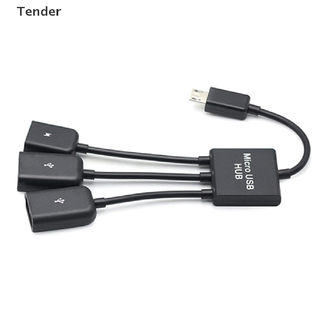 [Preferred] 3 in 1 Micro USB Type C HUB Male to Female Double USB 2.0 ...