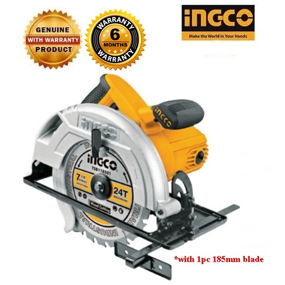 INGCO CS18528 Original 7" Circular Saw 1400W | Shopee Philippines
