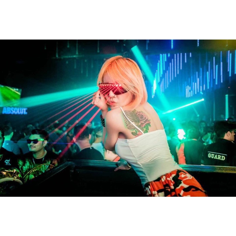 LED Gloves Laser Glasses Party Bar Dance Night Singer DJ Performance ...