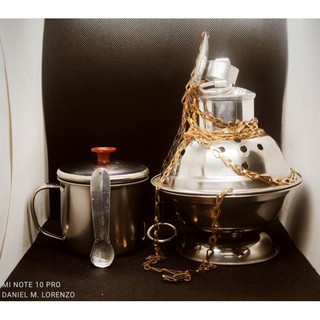Thurible / Censer and Boat / Incense Burner / Insensaryo / Set for Holy ...