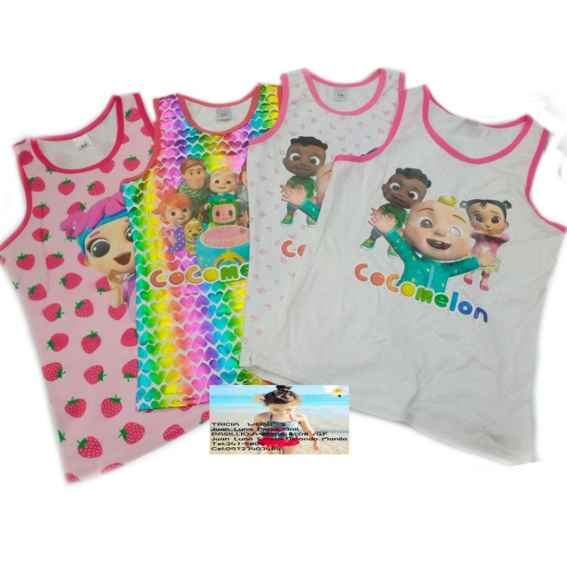 Cocomelon Character Sando Sticker Type For Kids Cotton/Spsndex | Shopee ...