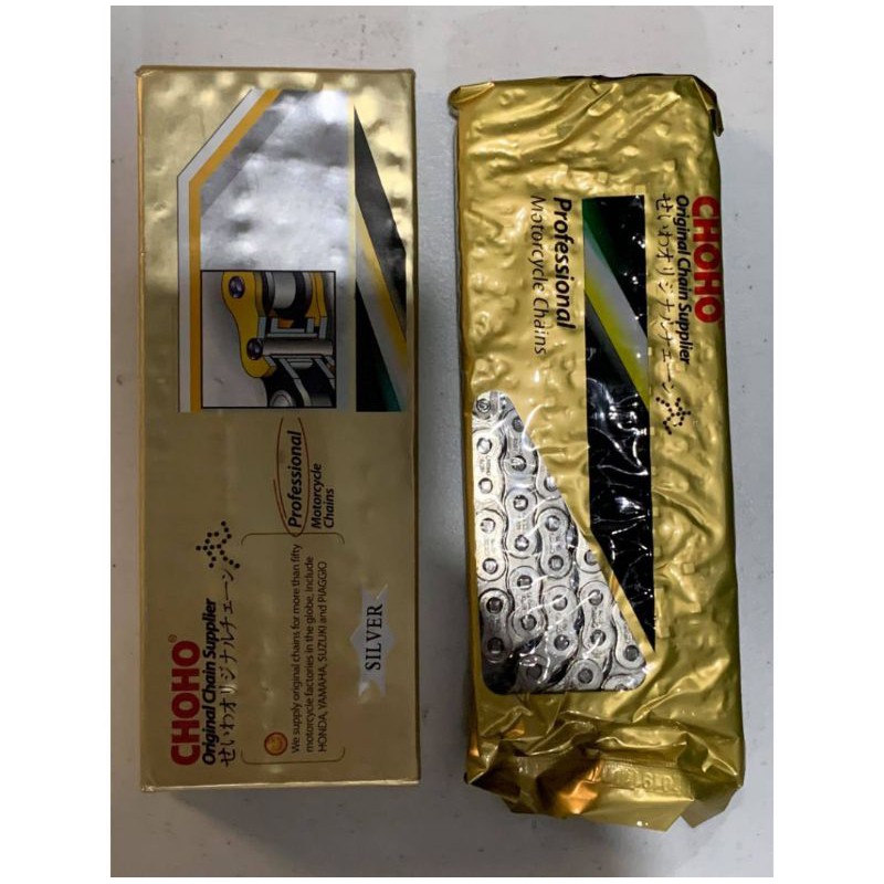 CHOHO Chain Black / Silver / Chrome 428H-120L - Motorcycle Chain ...