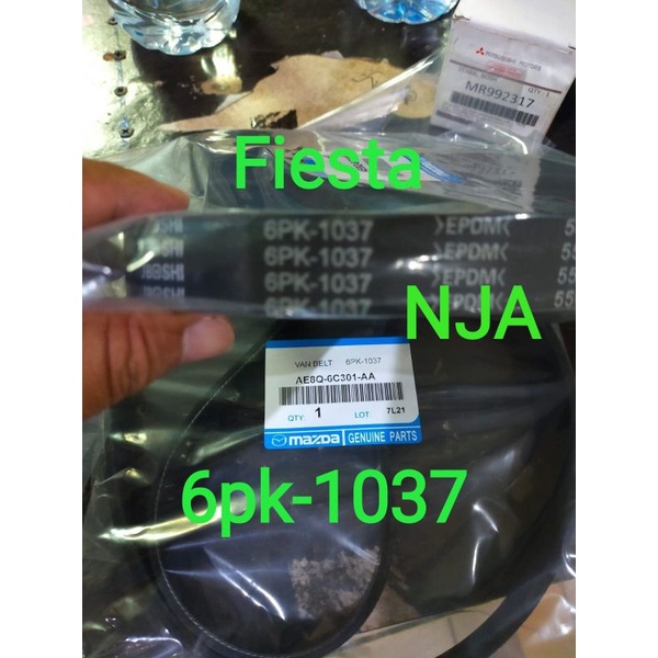 Fan v belt 6pk-1037 Ford fiesta 6pk1037 AE8Q-6C301-AA | Shopee Philippines