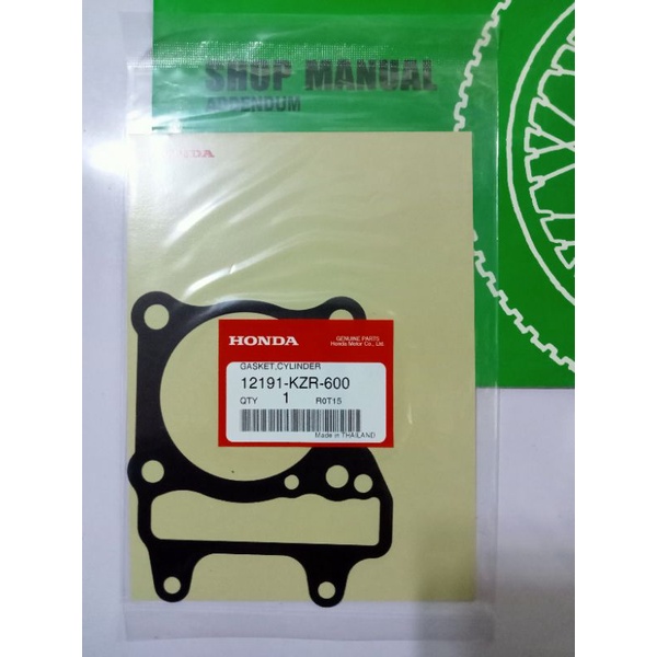 Gasket Base Cylinder Block., Honda Genuine., Honda Click 125 V1/V2 ...