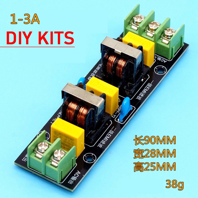 AC 110V 220V EMI filter module 3A 6A 15A 18A anti-interference EMC FCC ...
