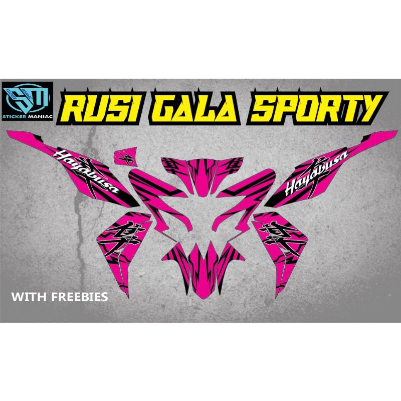 Rusi Gala sporty full body decals | Shopee Philippines