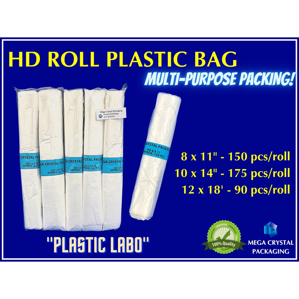 Plastic Bag HD Roll All-Purpose Packing "Plastic Labo" [ Laundry ...
