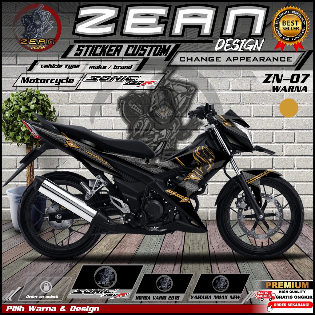 Decal Sticker Variation Fullbody Honda Sonic 150R - Sticker Dekal Sonic ...