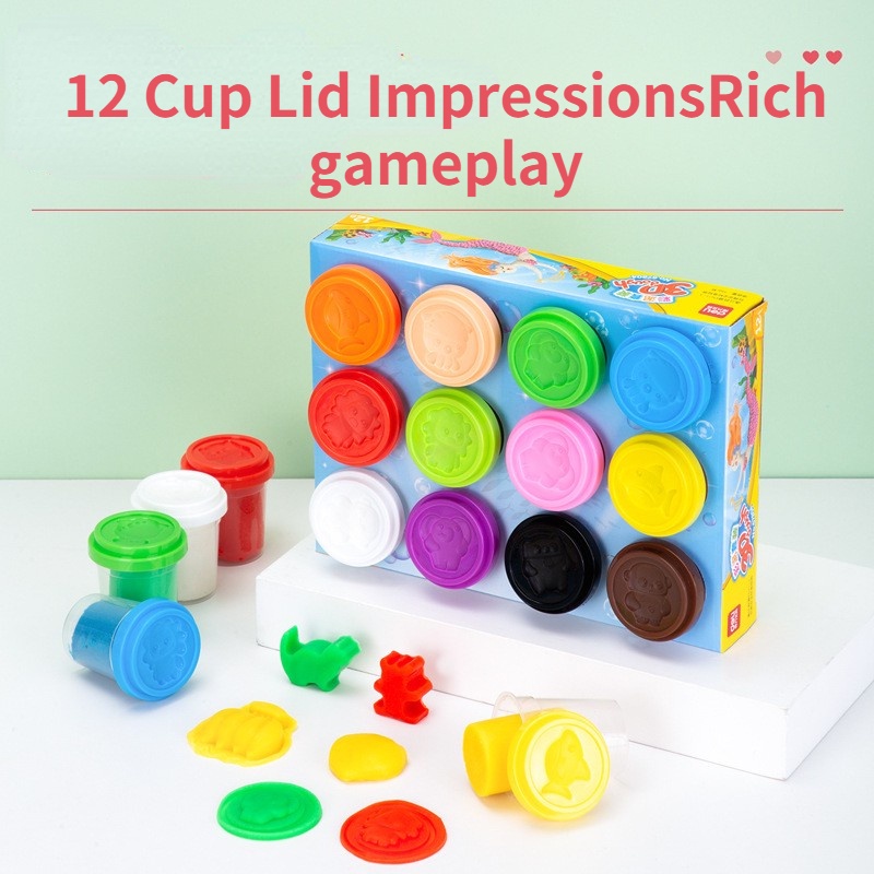 Deli 6 Color Mud Set DIY Creative Plasticine Colored Mud 67803 | Shopee ...