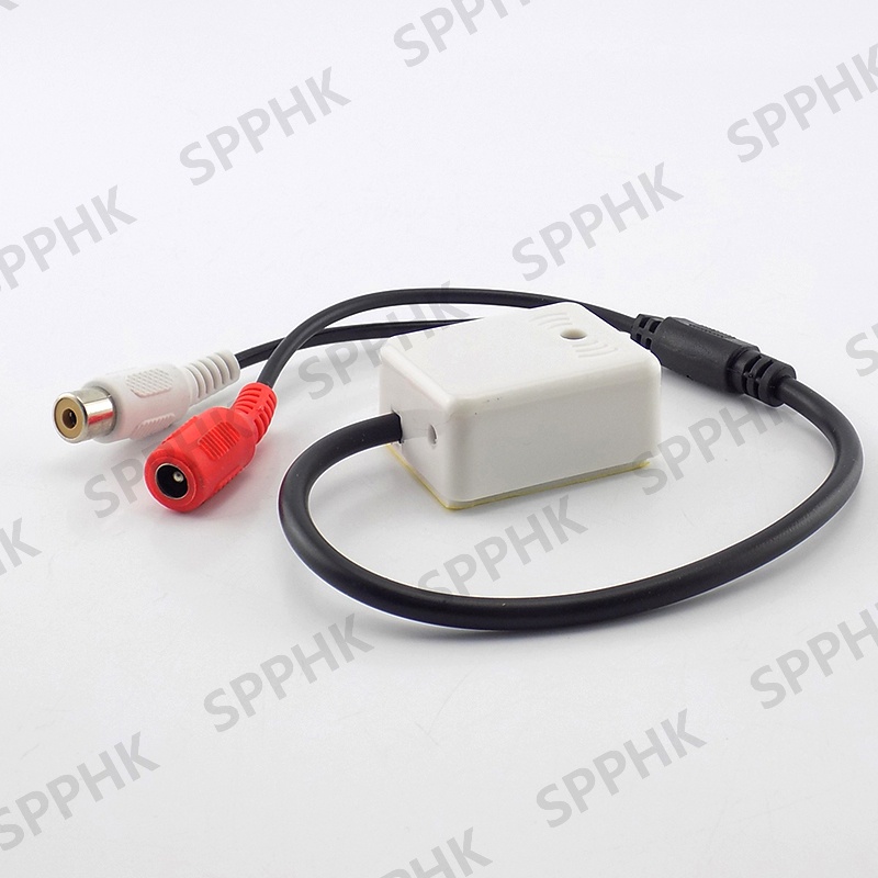 Microphone Sound Monitoring Audio Pickup DC 9V-12V RCA Female Adapter ...