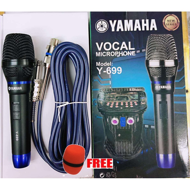 With Free Foam YAMAHA New Series YA-699 Legendary Vocal Dynamic Microphone | Shopee Philippines
