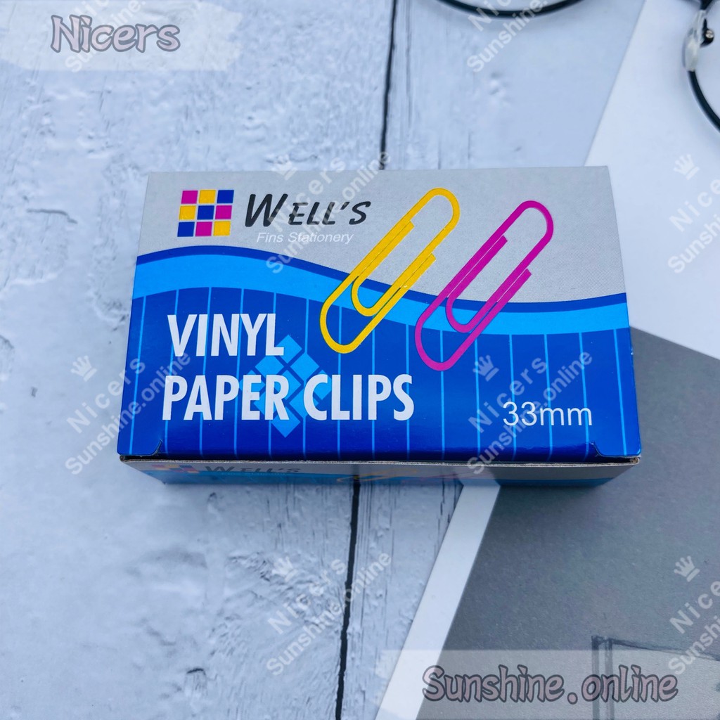 33mm 50mm Well's Vinyl Paper Clips | Shopee Philippines