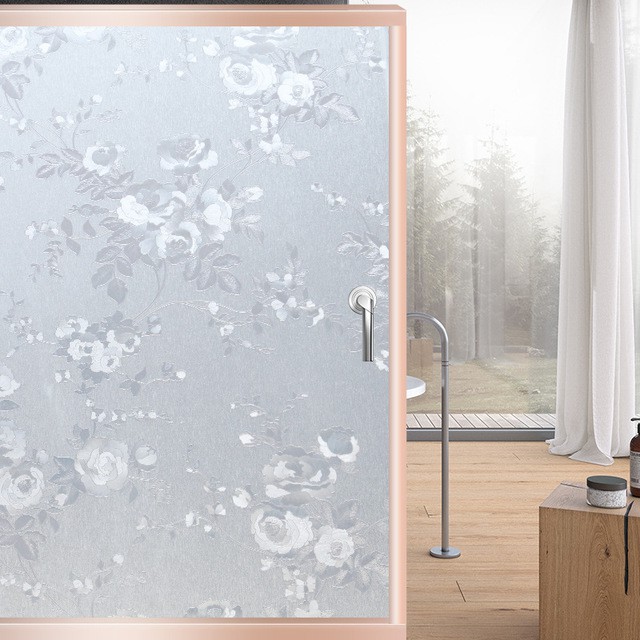 Frosted glass film transparent and opaque electrostatic window sticker ...