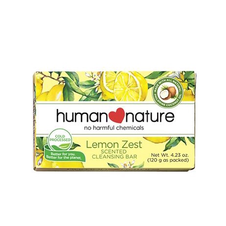Human Nature Lemon Zest Scented Cleansing Bar Soap 120g | Shopee ...