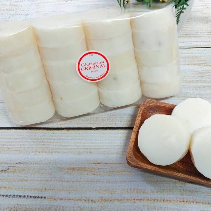 20pcs round Glutamansi original soap whitening facial and body soap ...