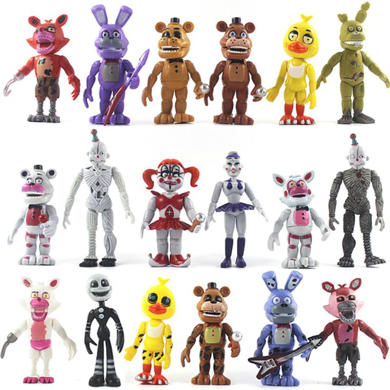 FNAF Five Nights At Freddy's Action Figures Mini Figurines Fans Gift ...