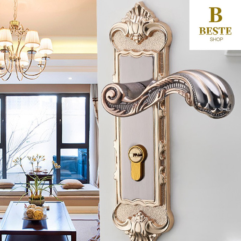 Home European Style Retro Aluminum Alloy Door Lock Intage Door Lock ...