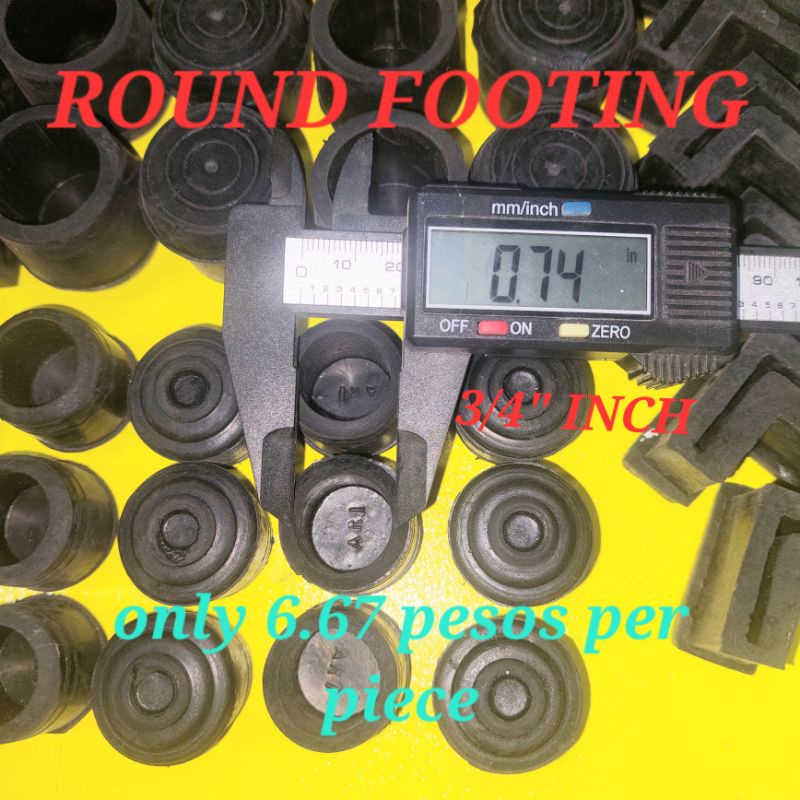Round, angle, and square rubber tips-footings/wholesale price per dozen ...