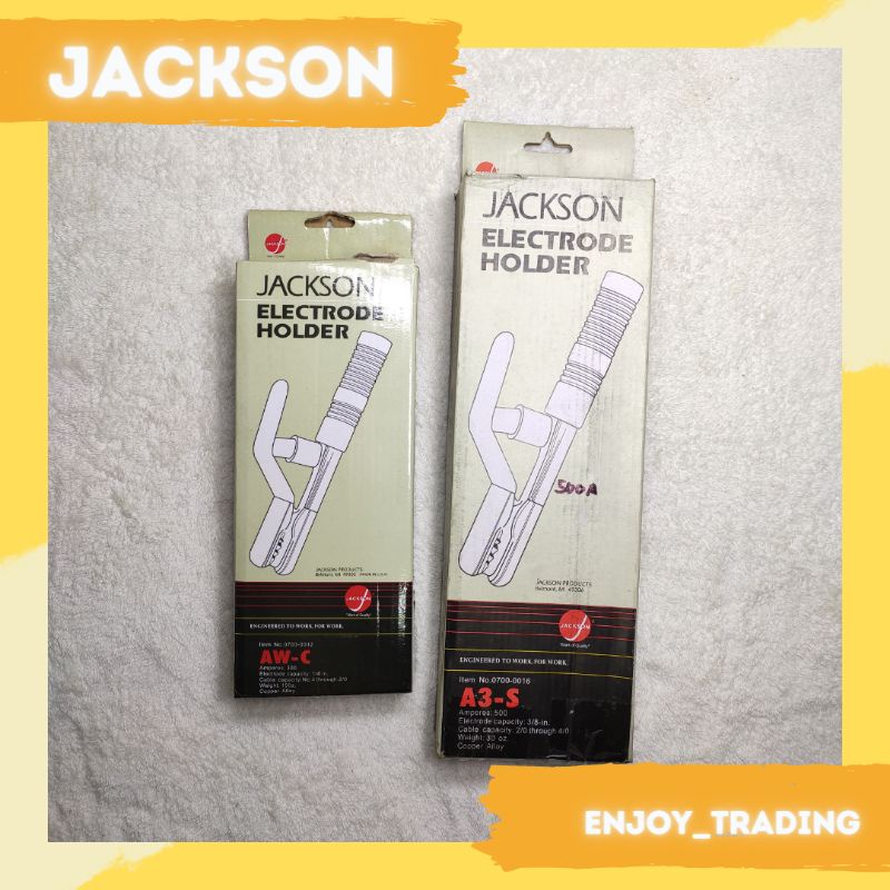 Original JACKSON Electrode Holder Welding Rod Holder 300A 500A Heavy ...