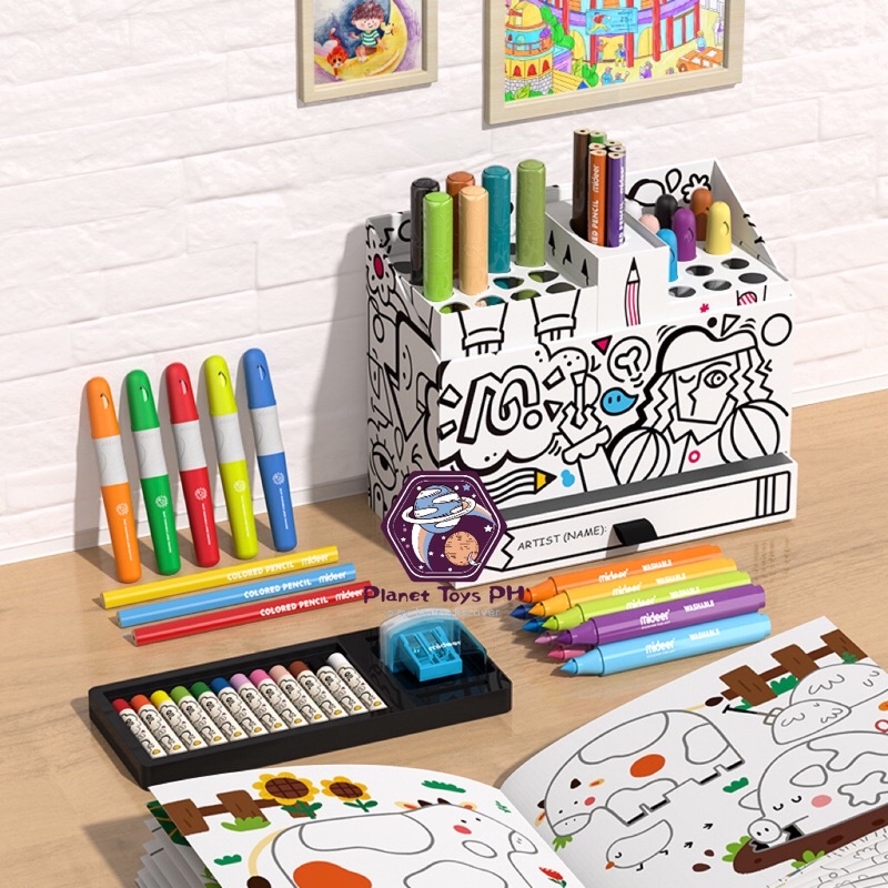 Mideer 4 in 1 Artist’s Box with Coloring Book | Shopee Philippines