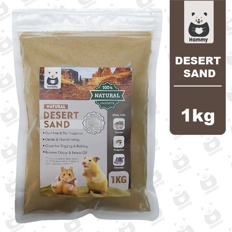 HAMMY Natural Desert Sand With Pumice Powder 1kg Pack Sand Bath For ...