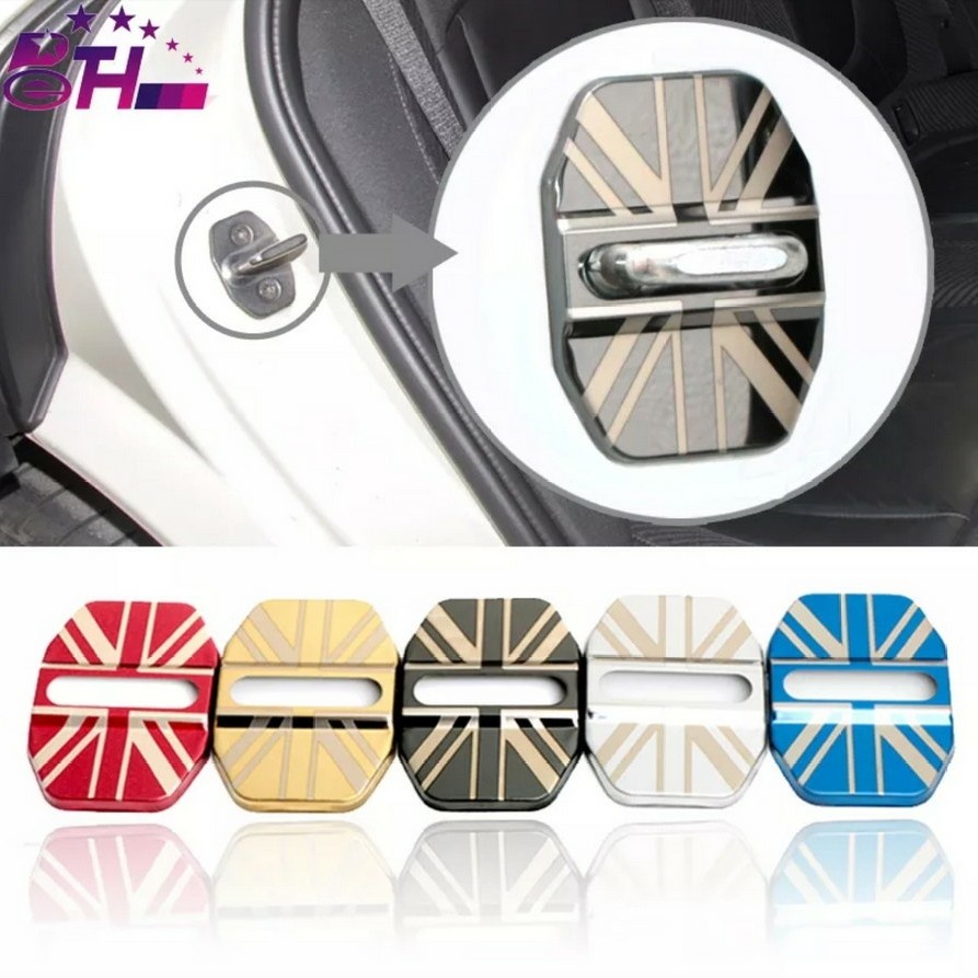 1set COVER DOOR LOCK UNION JACK MINI COOPER S CLUBMAN COUNTRYMAN DOOR ...