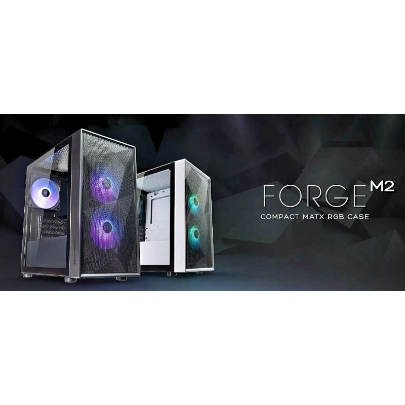 TECWARE FORGE M2 MATX CASE (with 3x 120mm ARGB fans included) | Shopee ...