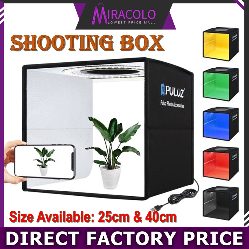 MIRA PULUZ 40cm Folding Portable Photo Lighting Studio Shooting Box ...