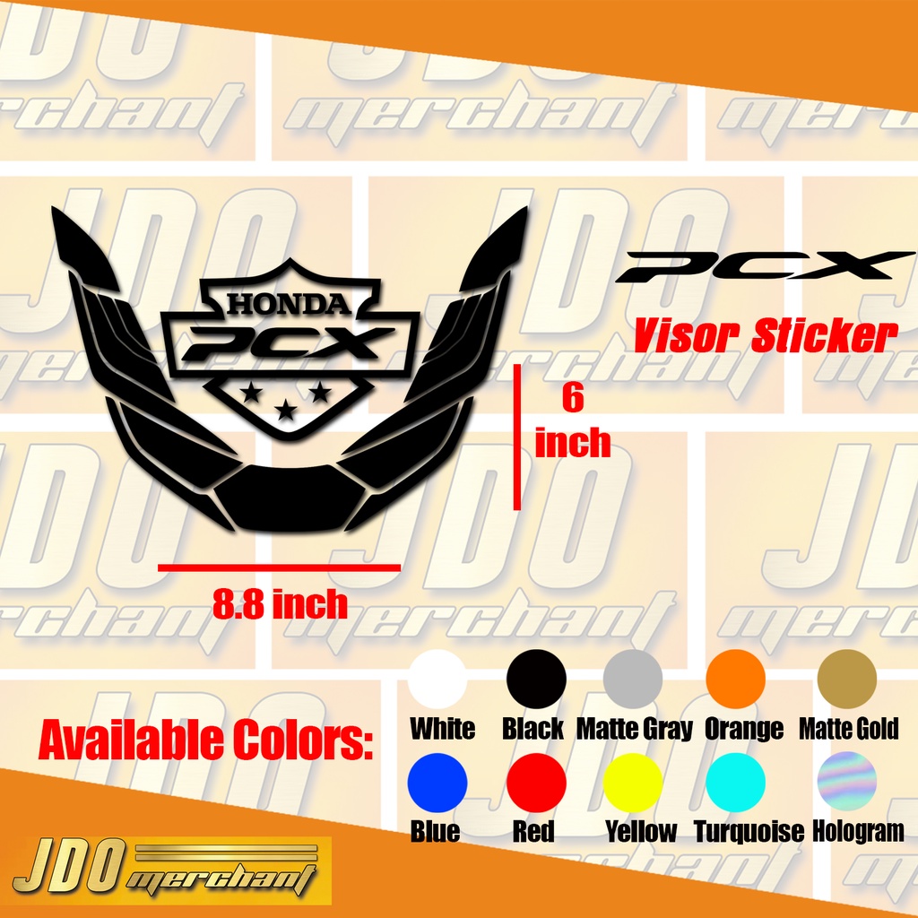 Honda PCX Visor set 2 Sticker | Shopee Philippines