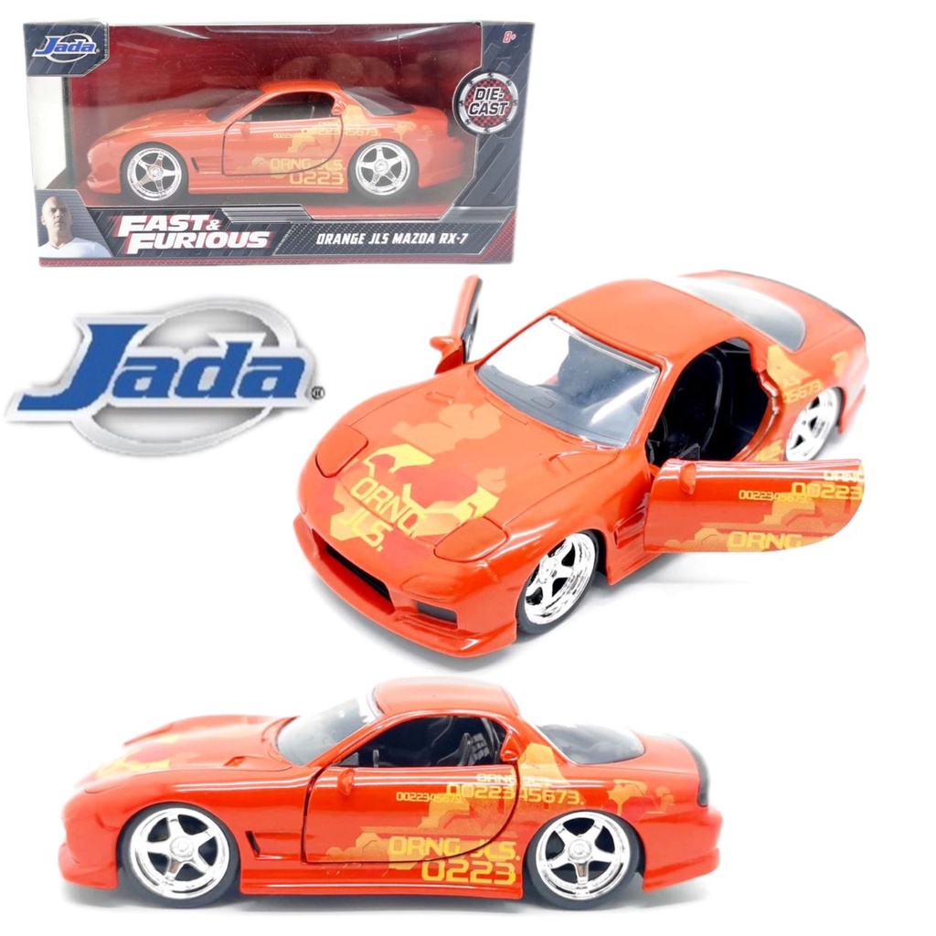 Jada 1:32 Fast & Furious Orange JLS Mazda RX-7 Diecast Car In | Shopee ...