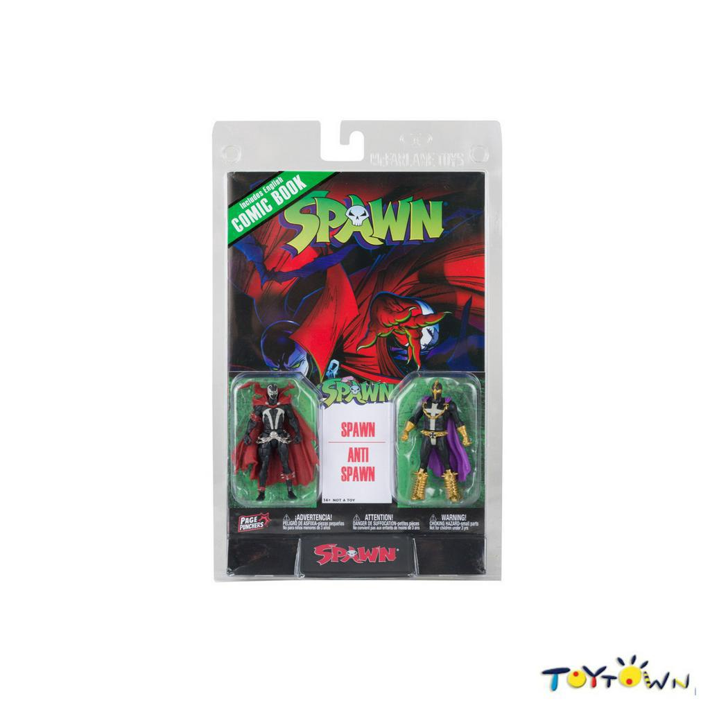 Mcfarlane Toys Spawn 2PK: Spawn & Anti-Spawn 3" With Comic | Shopee ...