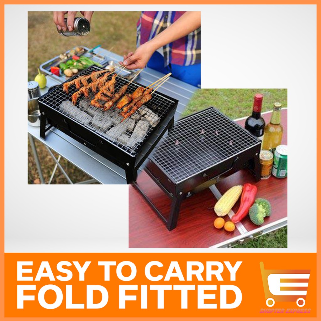 Original Portable Stainless Steel Barbeque Grill Pits Foldable Barbeque ...