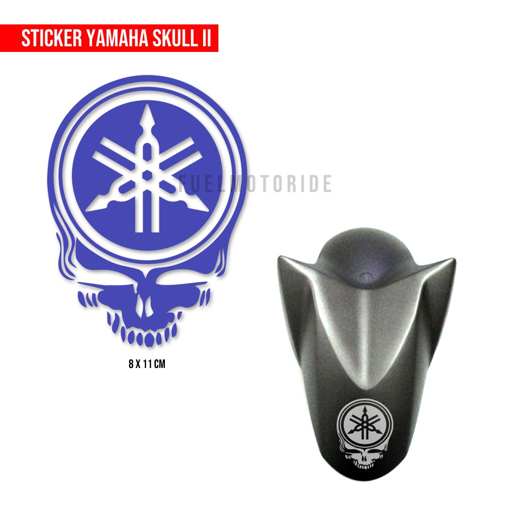 Yamaha Skull II Front Fender Fender Sticker nmax xmax r15 mio lexi ...